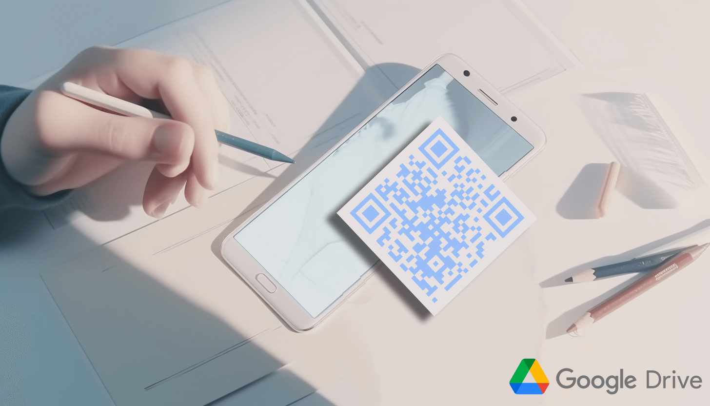 How to work with images on Google Drive and add links to QR codes