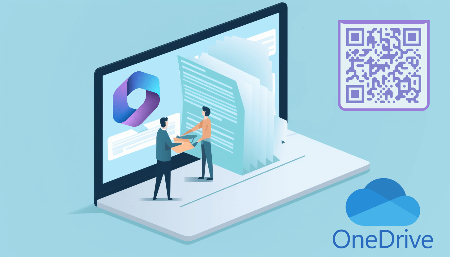QR code for OneDrive as a universal solution for sharing files and folders